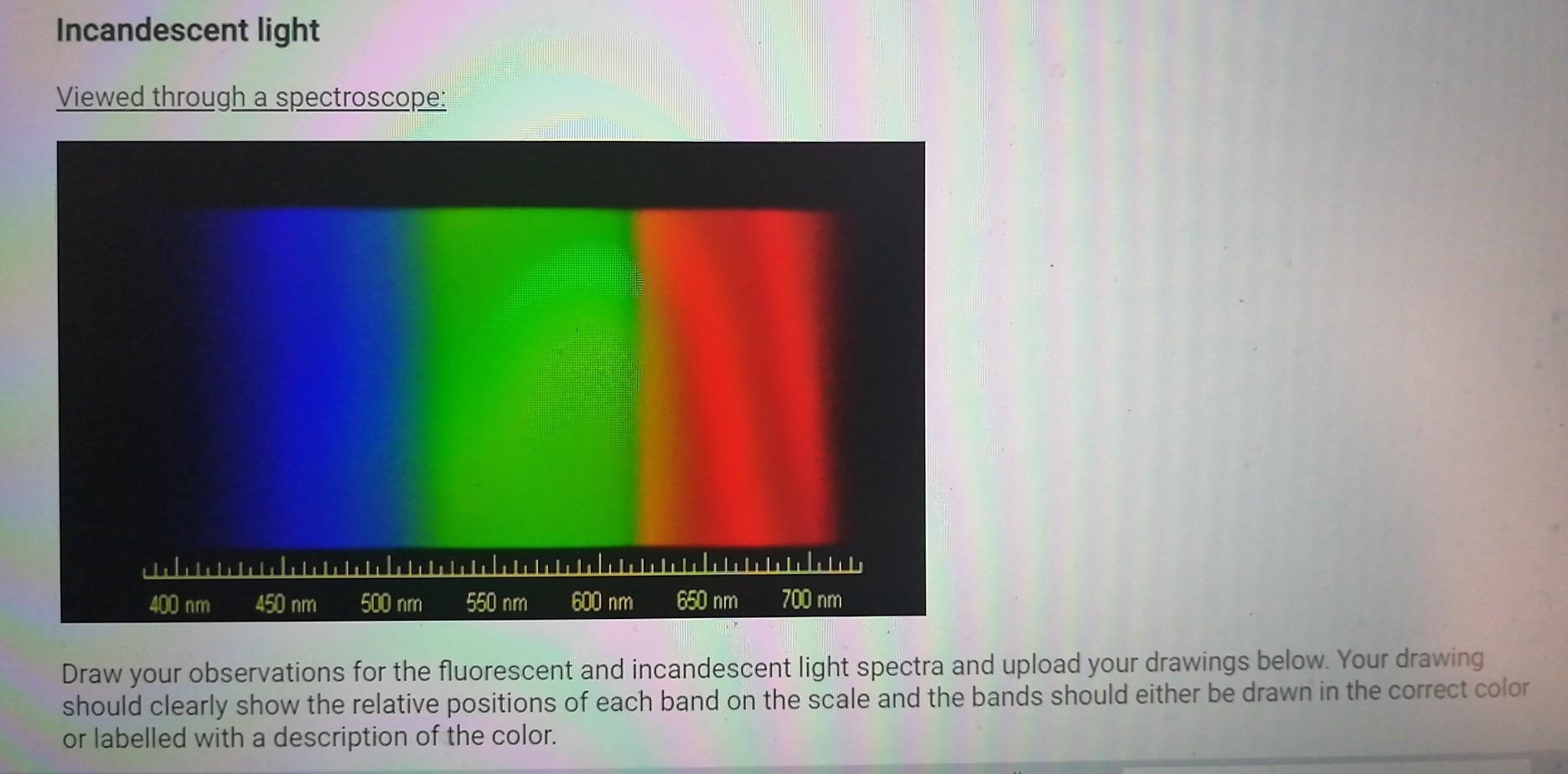 (20pts) Part A. Using a Spectroscope Examine the | Chegg.com