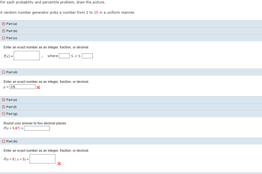 Solved For each probability and percentile problem, draw the | Chegg.com