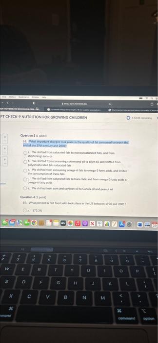 Solved View History Bookmarks Window Help ECK-9 NUTRITION | Chegg.com