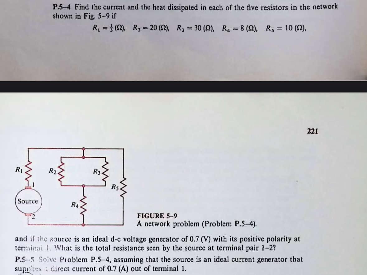 Solved P.5-S Soive Problem P.5-4, ﻿assuming that the source | Chegg.com