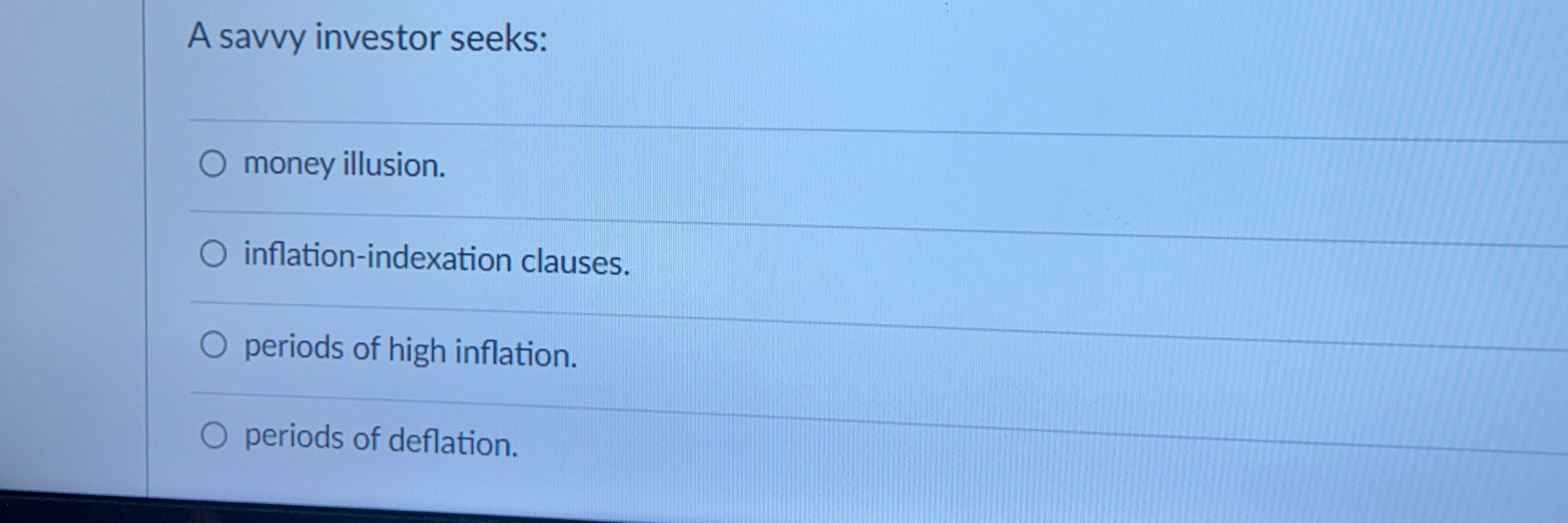 Solved A savvy investor seeks:money | Chegg.com