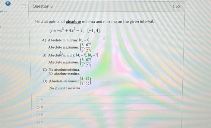 Solved Find the x-coordinates of all critical points. | Chegg.com