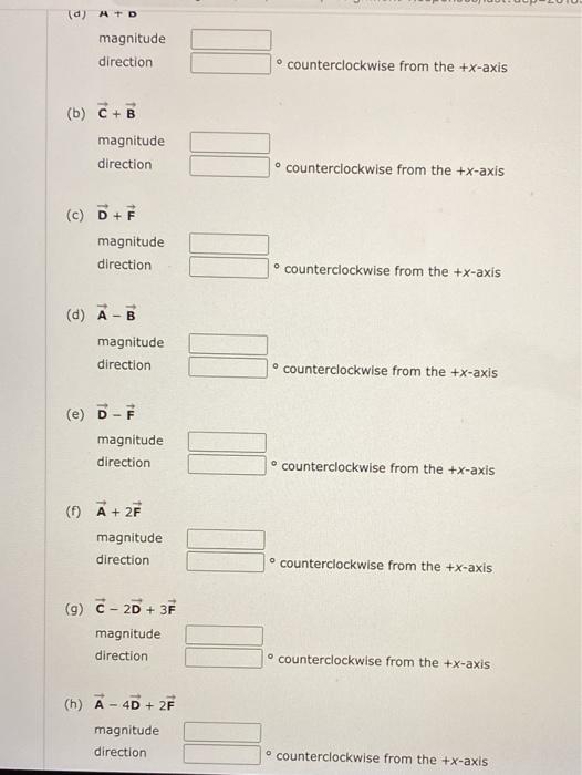 Solved Assuming the +x-axis is horizontal and points to the | Chegg.com