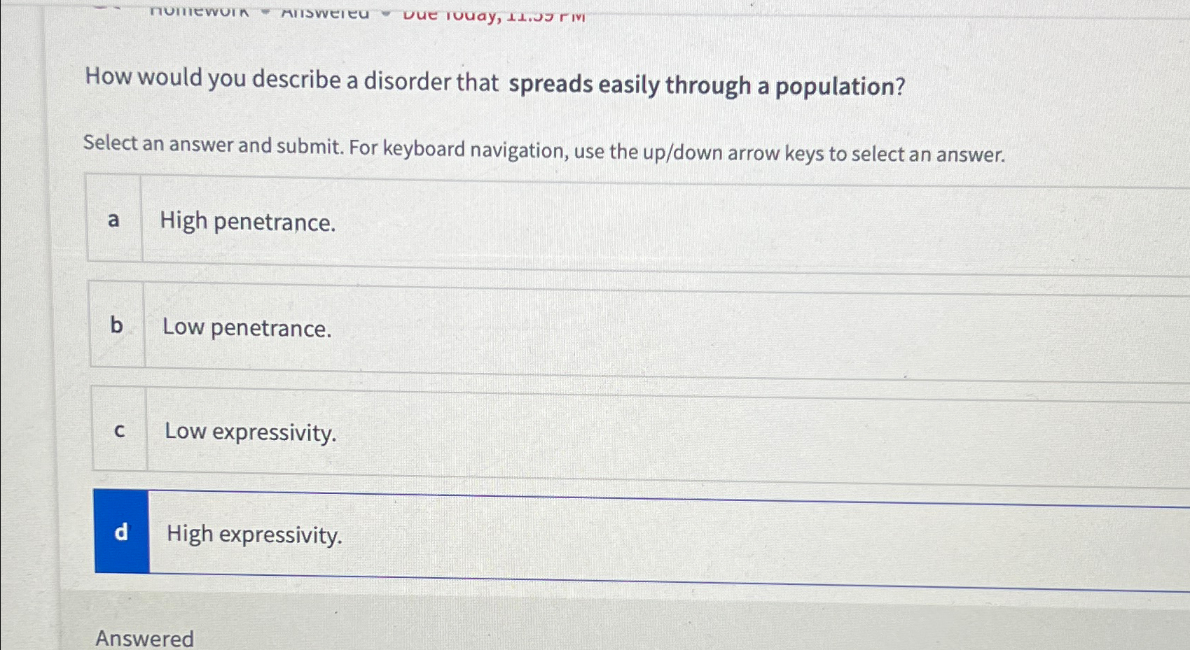Solved How would you describe a disorder that spreads easily | Chegg.com