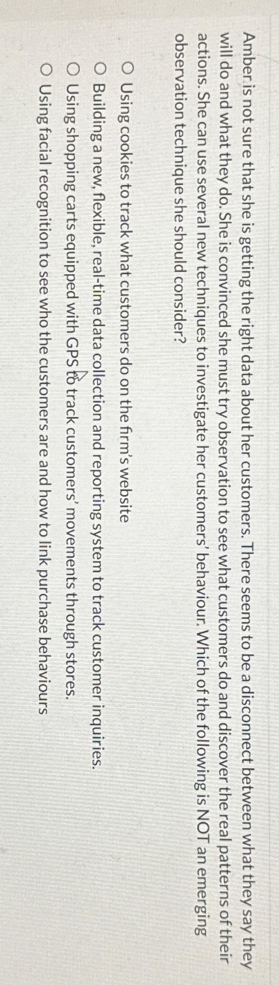 Solved Amber is not sure that she is getting the right data | Chegg.com