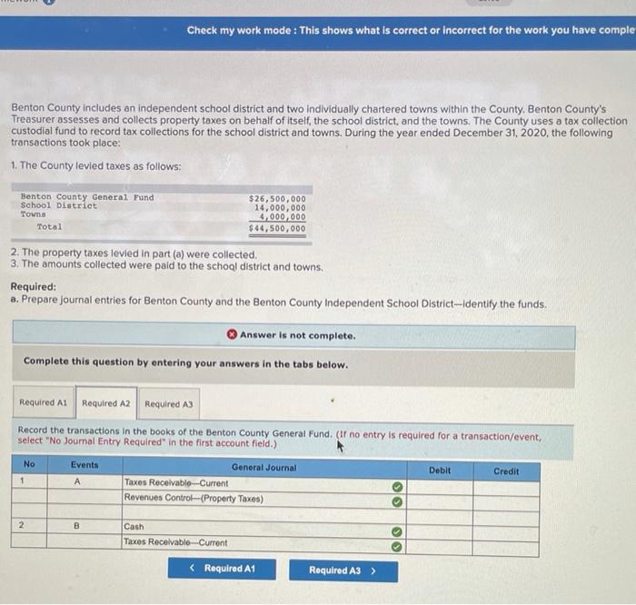 Solved Benton County includes an independent school district | Chegg.com