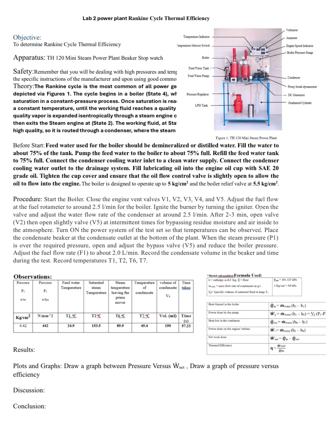 I need full calculation rankine cycel efficiency, | Chegg.com