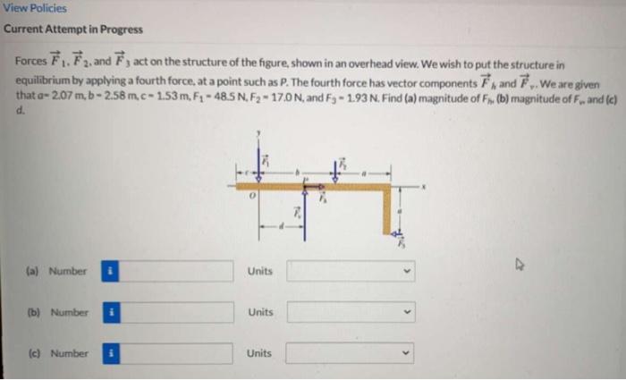 Solved View Policies Current Attempt in Progress Forces F. | Chegg.com