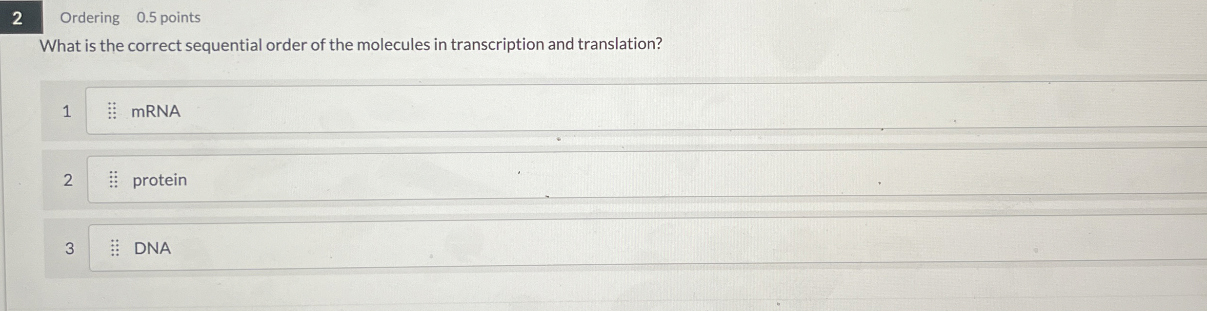 Solved 2Ordering 0.5 ﻿pointsWhat is the correct sequential | Chegg.com
