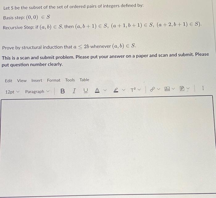 Solved Let S be the subset of the set of ordered pairs of | Chegg.com