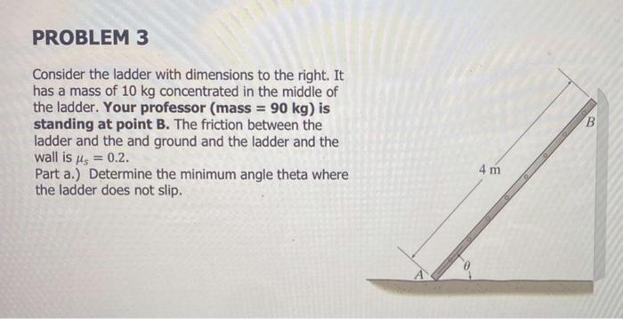 Consider the ladder with dimensions to the right. It | Chegg.com