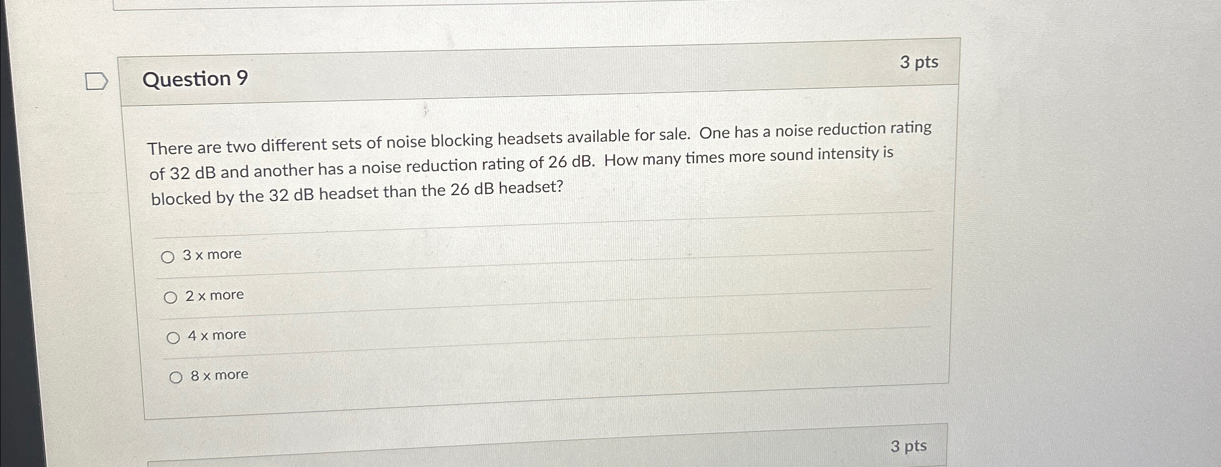 Solved Question 93 ﻿ptsThere are two different sets of noise | Chegg.com