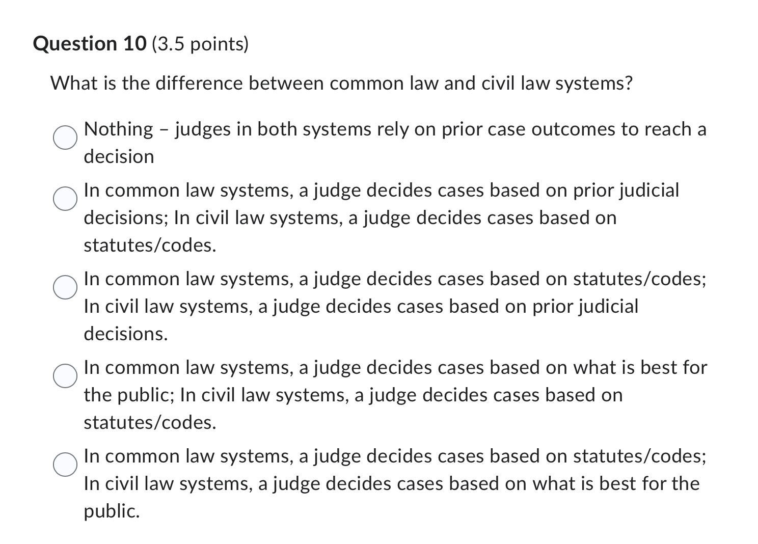 Solved Question 10 ( 3.5 ﻿points)What is the difference | Chegg.com