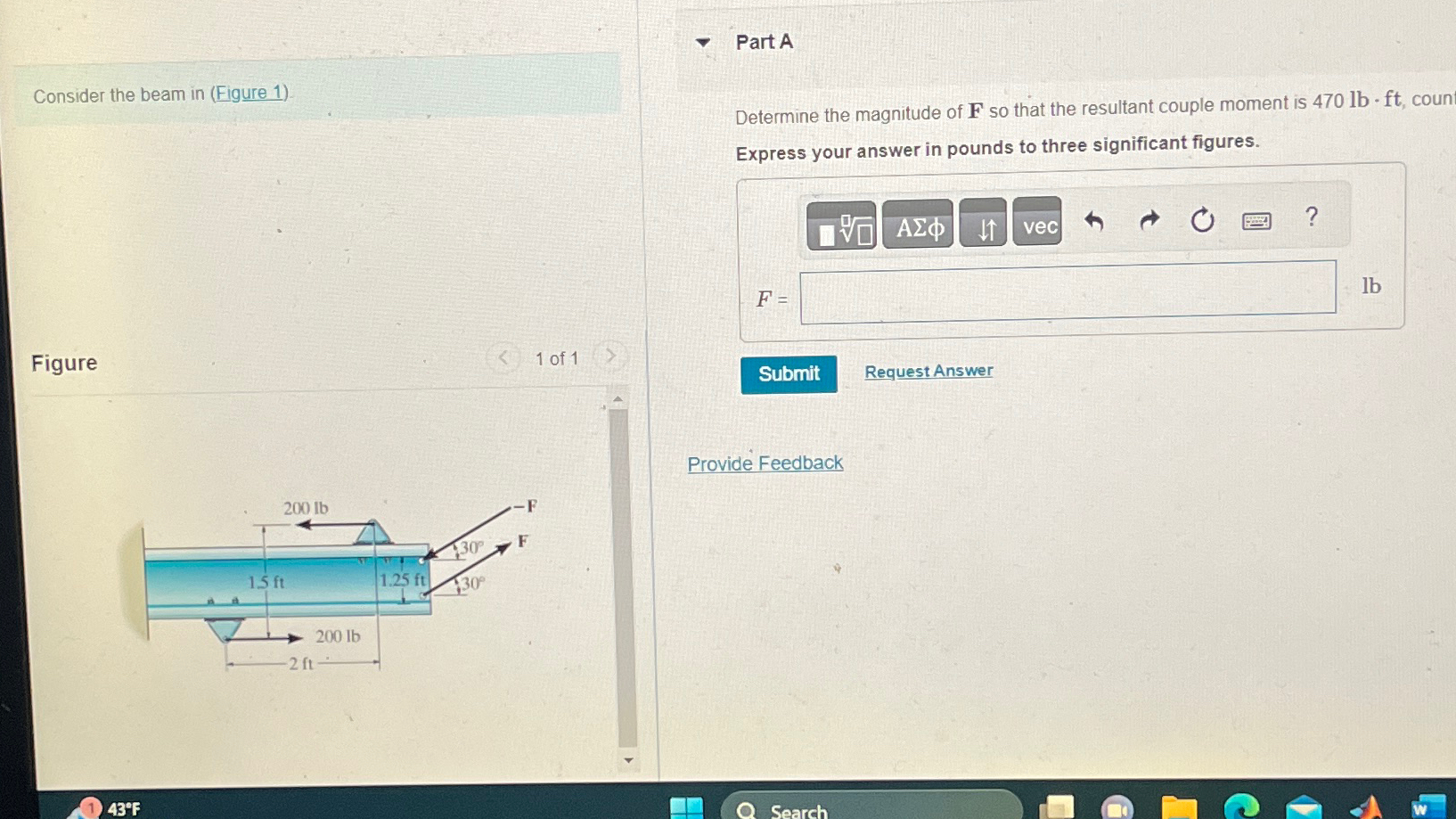 Solved Part AConsider the beam in (Figure 1)Figure1 ﻿of | Chegg.com