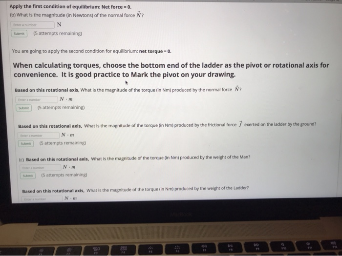 Solved length of L - om 3.2. Static Equilibrium - Ladder | Chegg.com