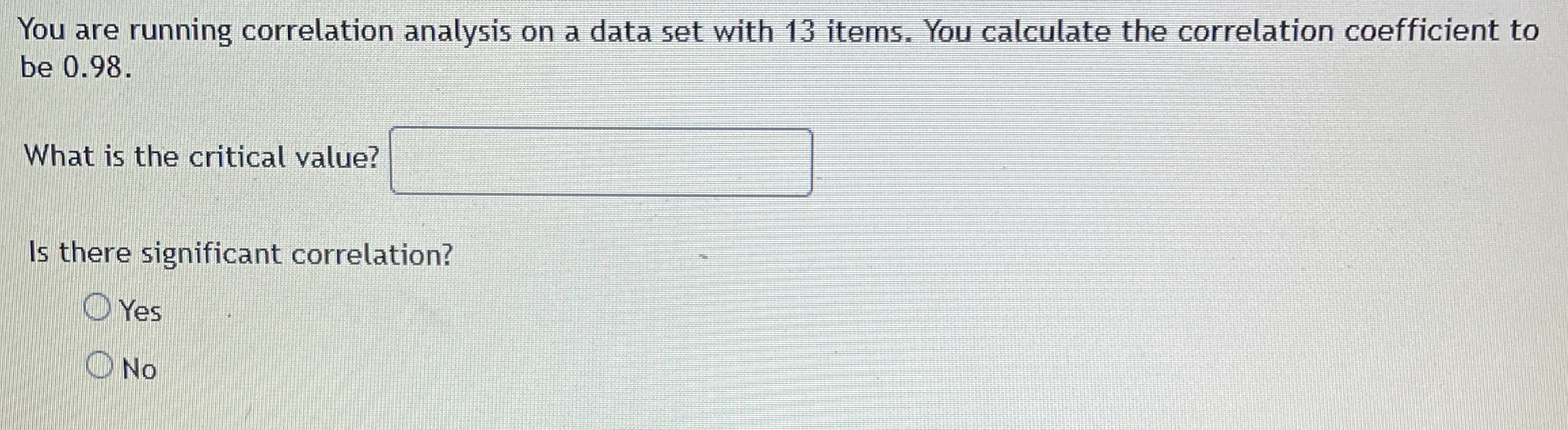 Solved by an EXPERT You are running correlation analysis on a data set | Chegg.com