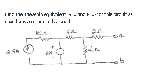 Solved Find the Thevenin equivalent (VTH ﻿and RTH) ﻿for this | Chegg.com