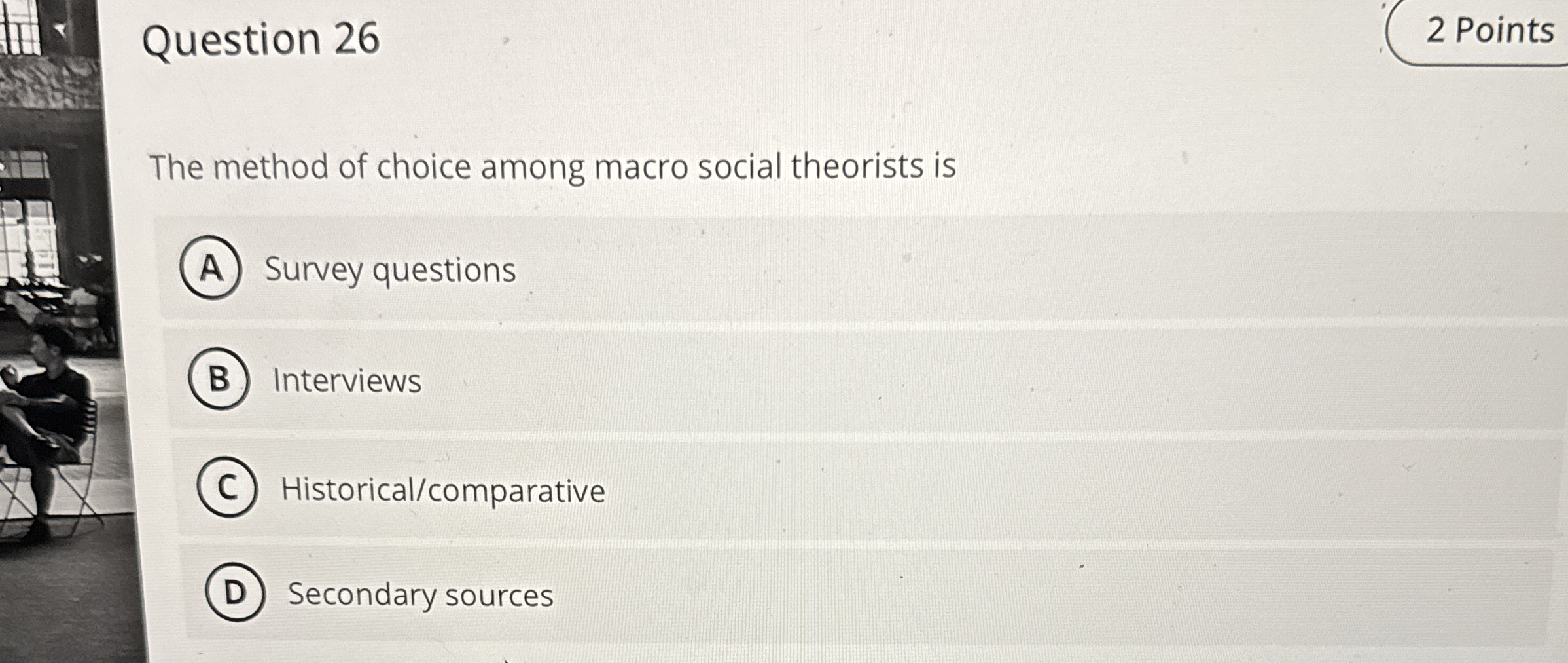 Solved Question 262 ﻿PointsThe method of choice among macro | Chegg.com