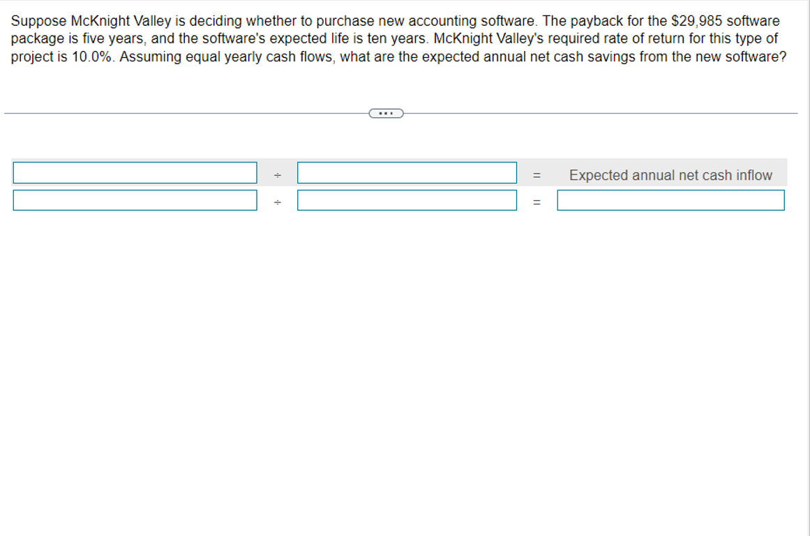 Solved Suppose McKnight Valley is deciding whether to | Chegg.com Solved Suppose McKnight Valley is deciding whether to | Chegg.com