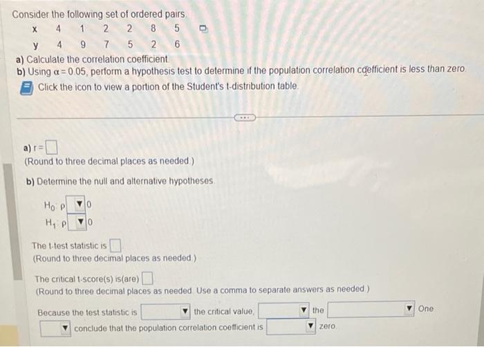 Solved Consider the following set of ordered pairs. a) | Chegg.com