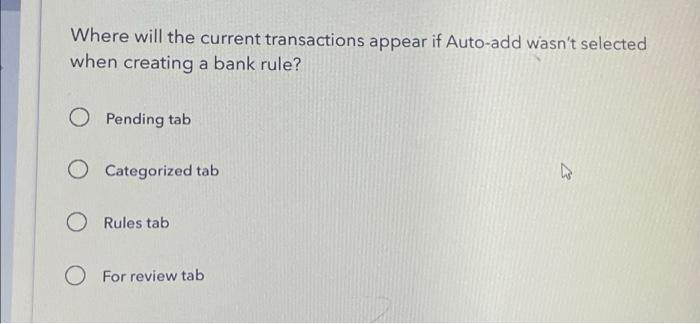 Where will the current transactions appear if | Chegg.com