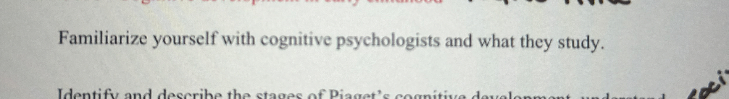 Solved Familiarize yourself with cognitive psychologists and | Chegg.com
