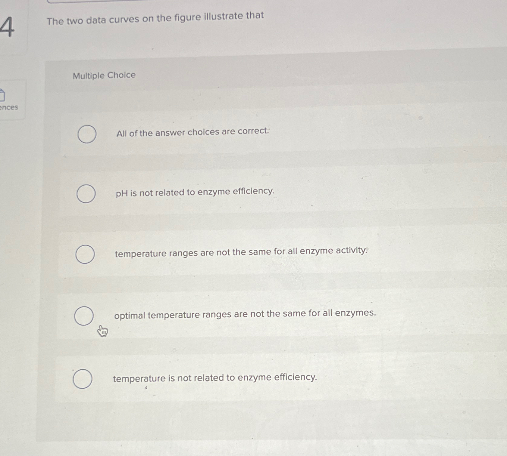 Solved The two data curves on the figure illustrate | Chegg.com