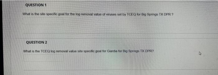 Solved What is the site specific goal for the log removal | Chegg.com