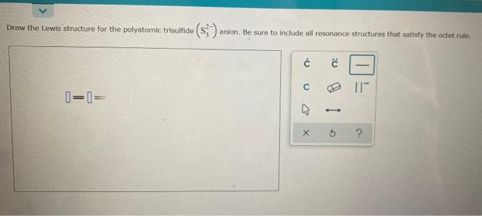 Solved Draw the Lewis structure for the polyatomic | Chegg.com
