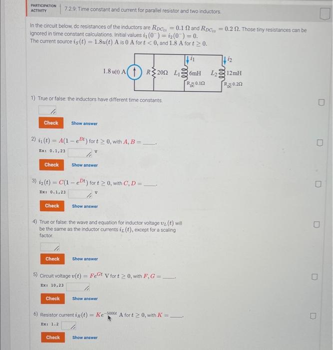 Solved \begin{tabular}{l|l} PARTICPATION & 7.2.9: Time | Chegg.com
