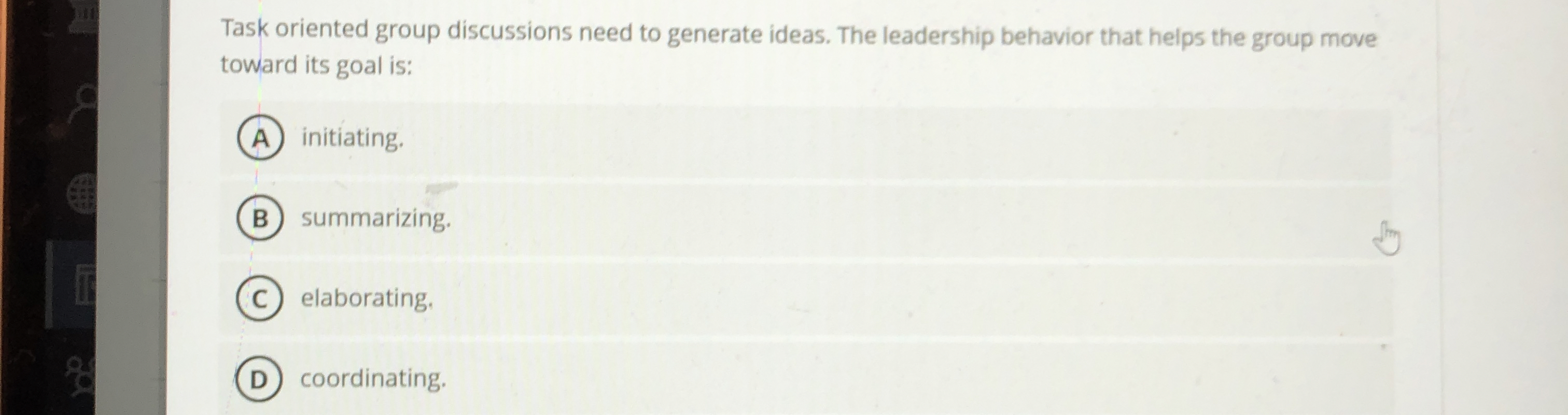 Solved Task oriented group discussions need to generate | Chegg.com