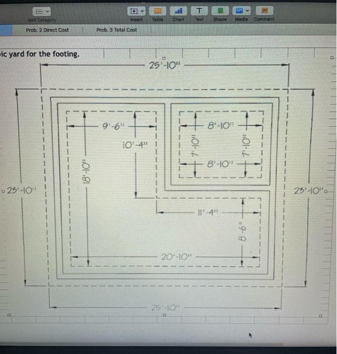 Solved Problem 1: Determine the volume of concrete in cubic | Chegg.com
