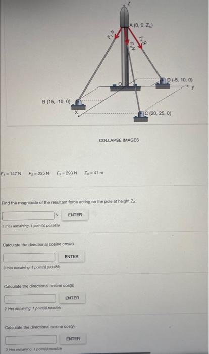 Solved COLLAPSE IMAGES F1=147 NF2=235 NF2=293 NZA=41 m Find | Chegg.com