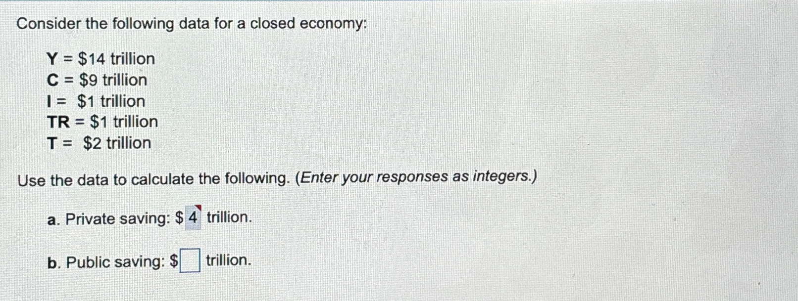 Solved Consider the following data for a closed | Chegg.com