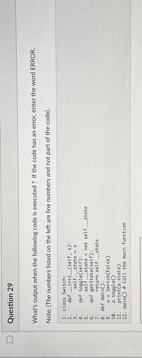Solved What's output when the following code is executed? If | Chegg.com