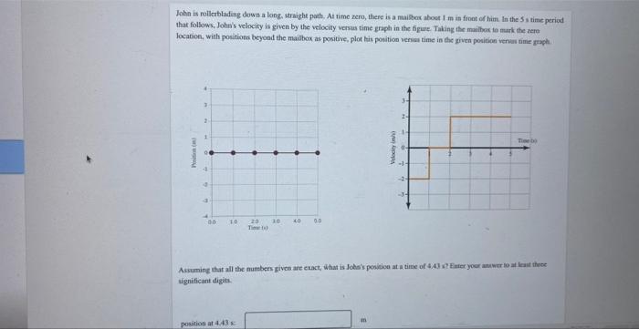 Solved The position x, in meters, of an object moving along | Chegg.com