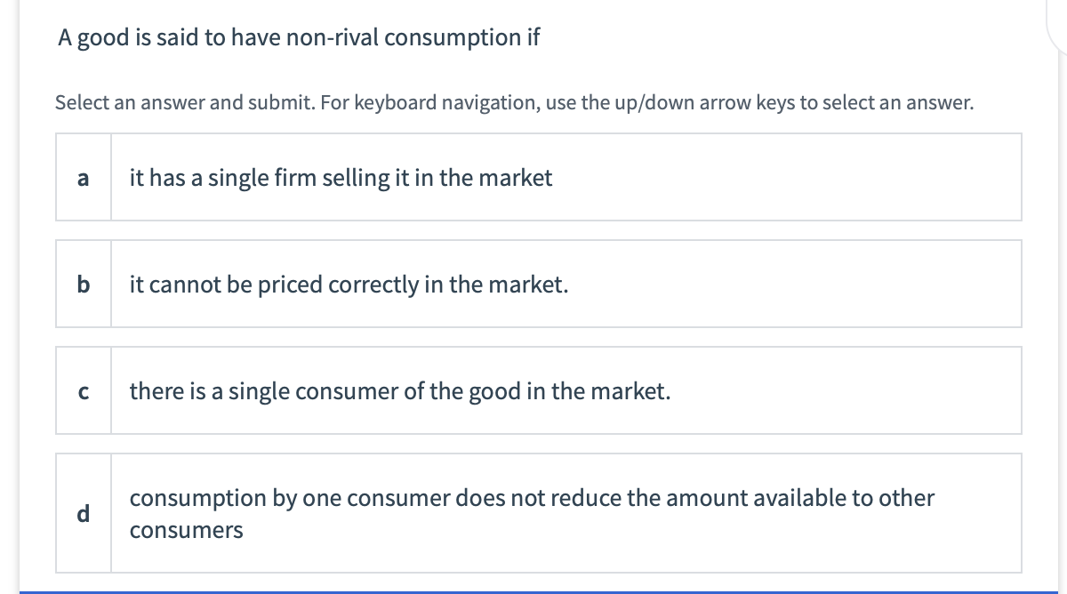 Solved A good is said to have non-rival consumption ifSelect | Chegg.com
