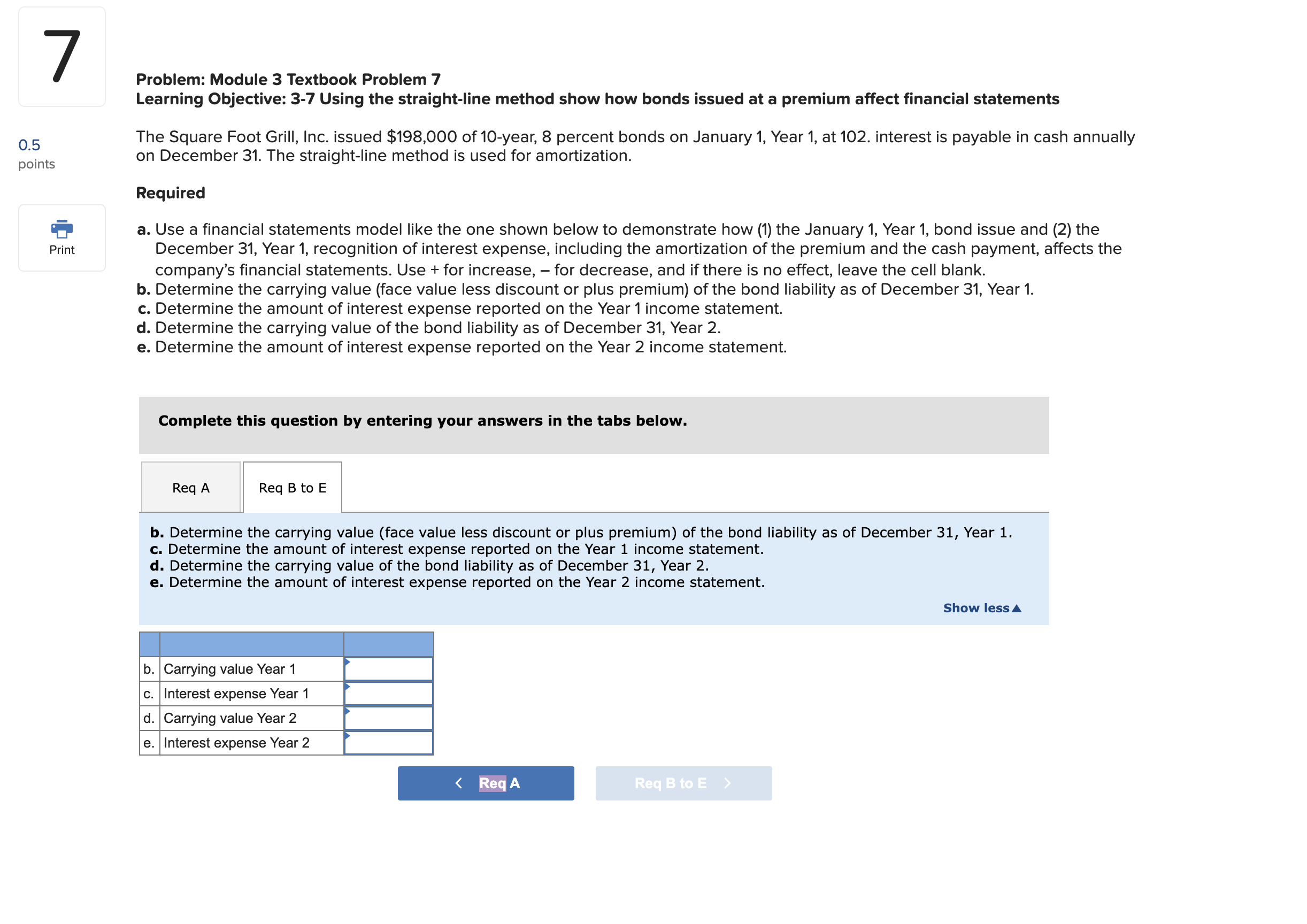 Solved Problem: Module 3 ﻿Textbook Problem 7Learning | Chegg.com
