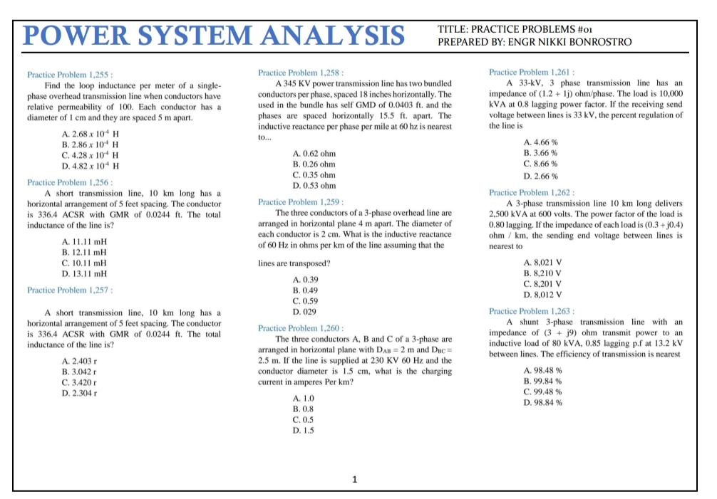 Solved POWER SYSTEM ANALYSISPractice Write you're sulotion : | Chegg.com