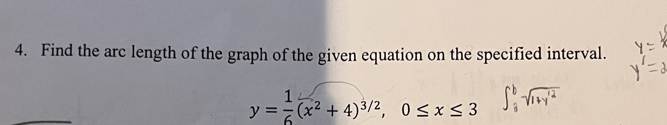 Solved Find the arc length of the graph of the given | Chegg.com