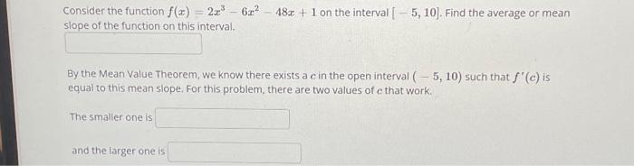 Solved Consider the function f(x)=2x3−6x2−48x+1 on the | Chegg.com