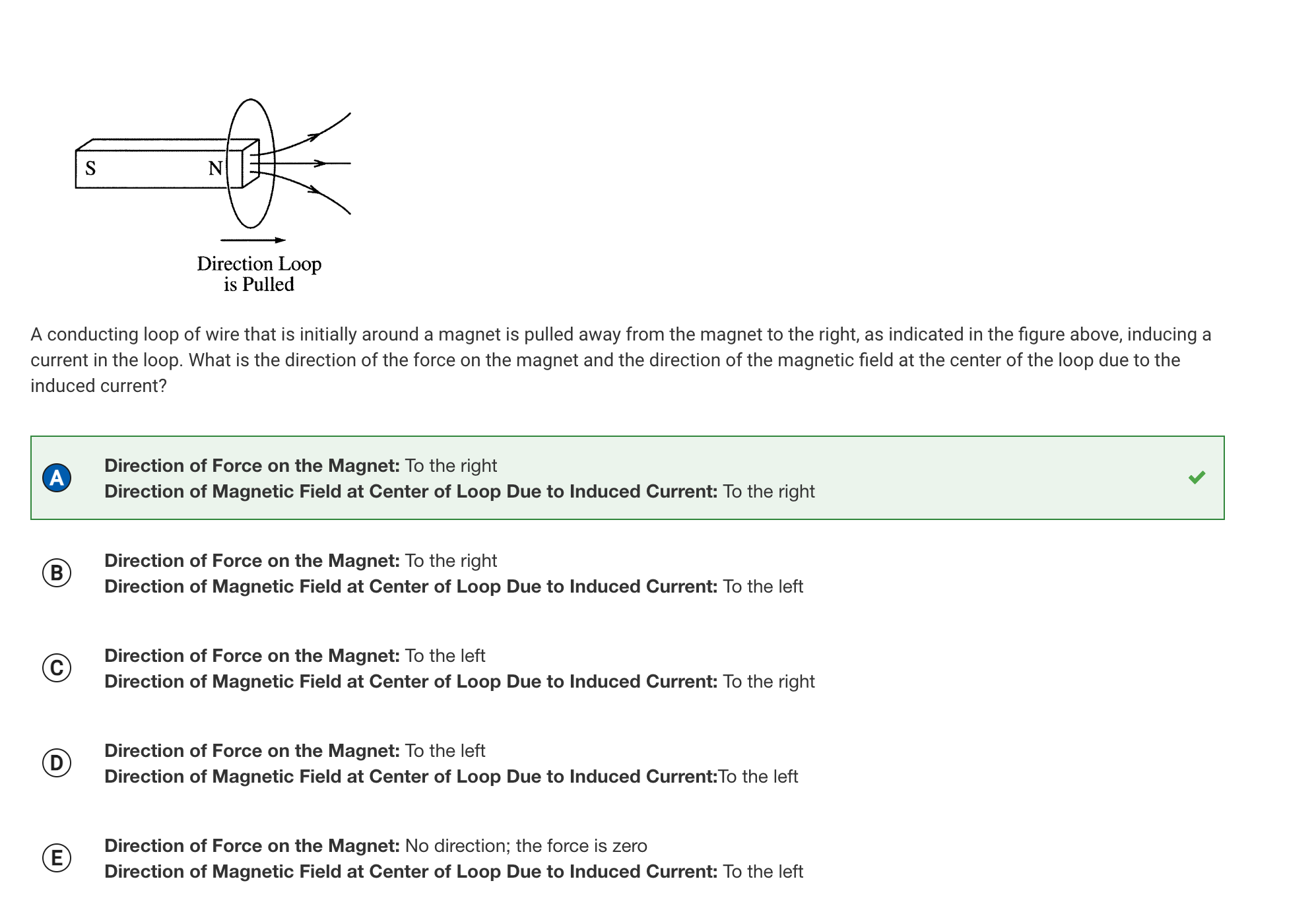 Solved A conducting loop of wire that is initially around a | Chegg.com