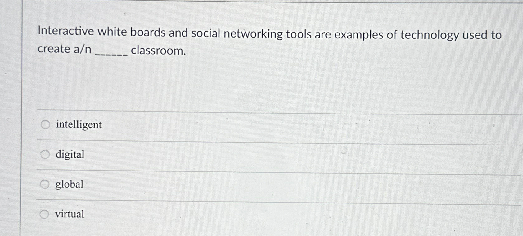 Solved Interactive white boards and social networking tools | Chegg.com