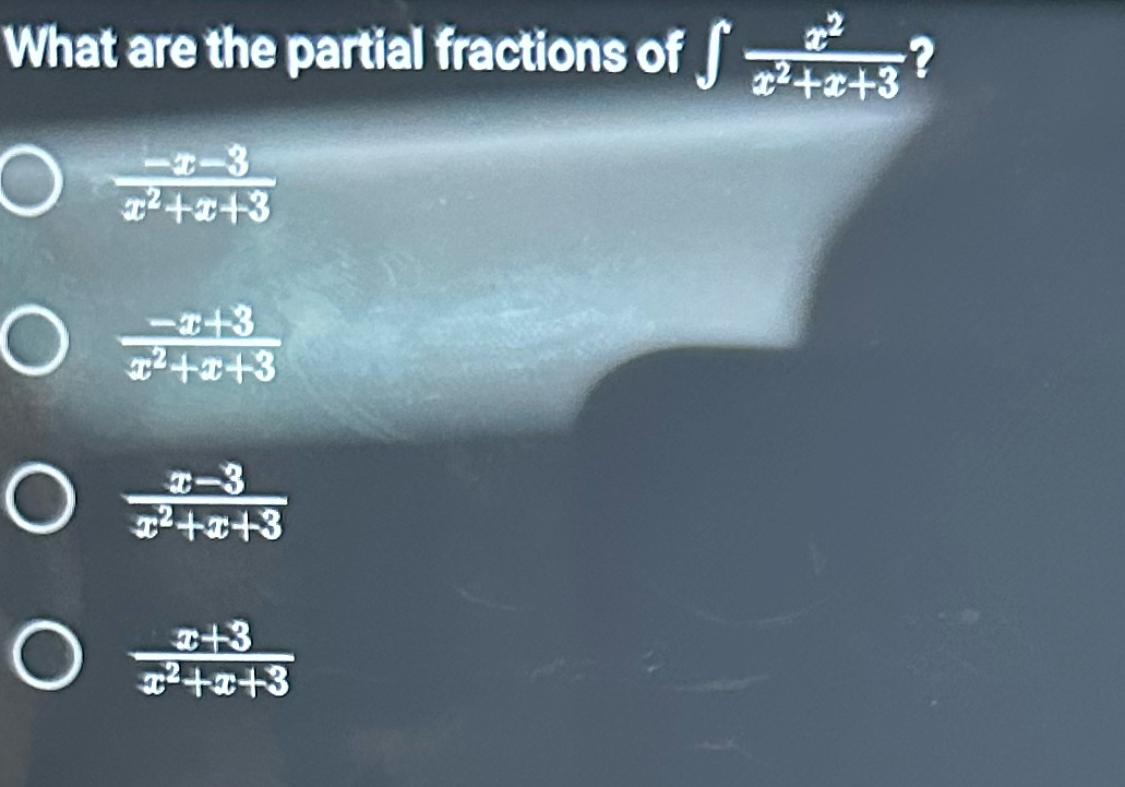 What are the partial fractions of | Chegg.com