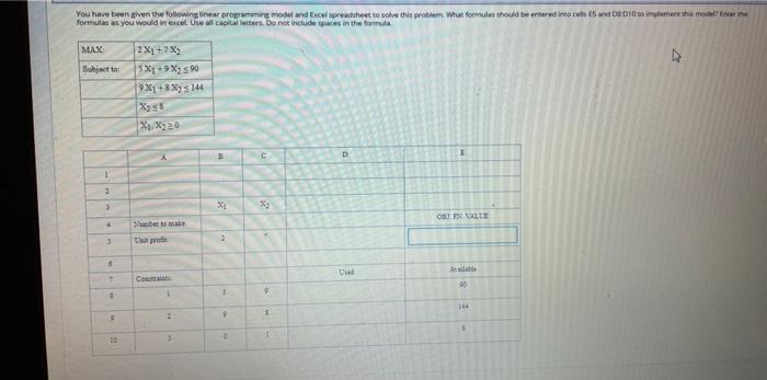 Solved You have been given the following linear programming | Chegg.com