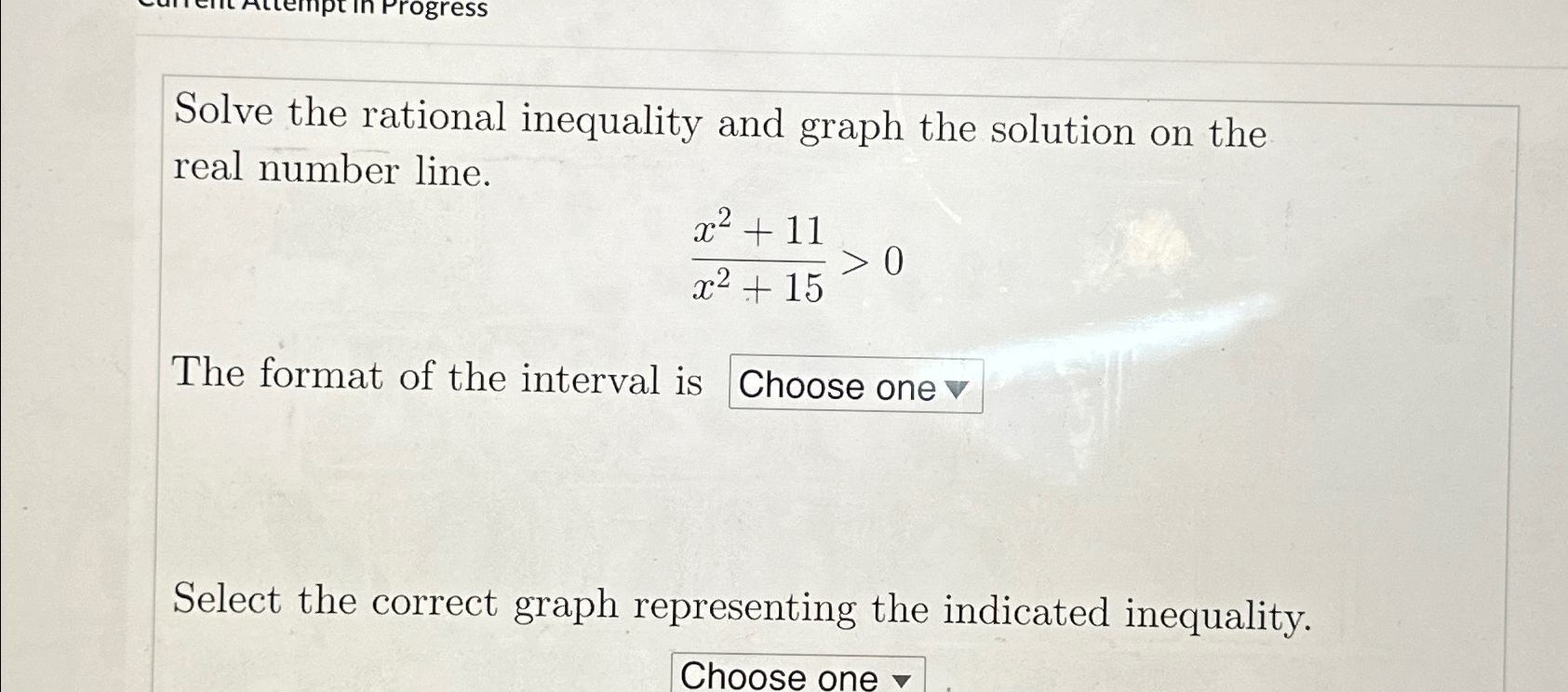 Solved Solve the rational inequality and graph the solution | Chegg.com