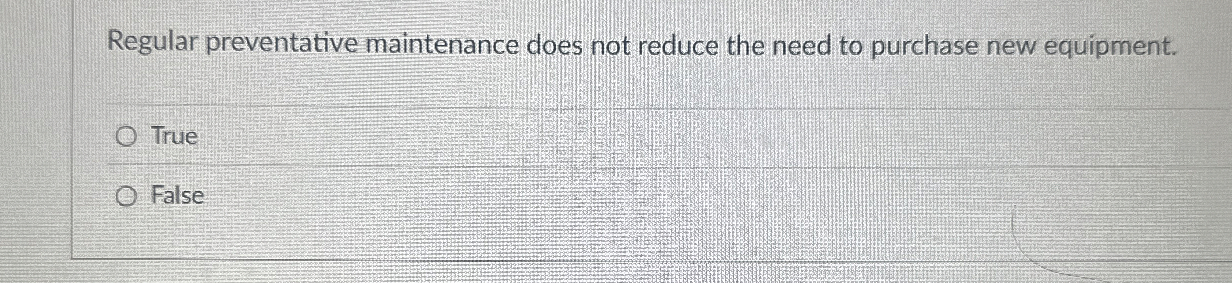 Solved Regular preventative maintenance does not reduce the | Chegg.com