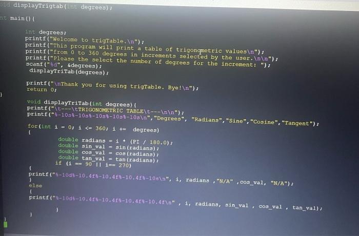 Solved Can somebody help me ive posted this C program 4 | Chegg.com
