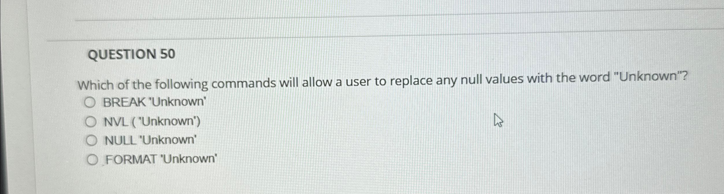 Solved QUESTION 50Which of the following commands will allow | Chegg.com