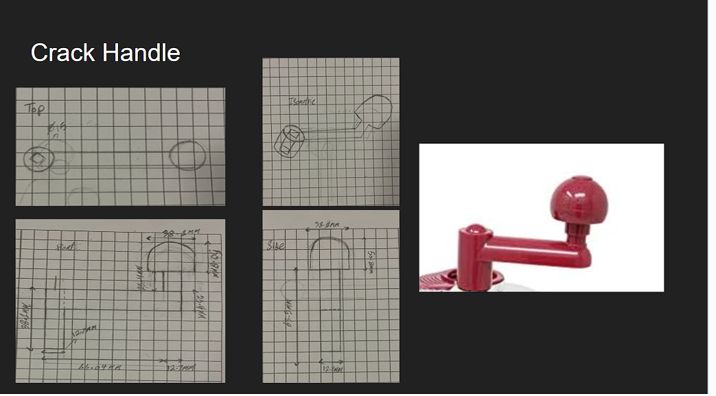 could you please design this crack handle 3d model in | Chegg.com